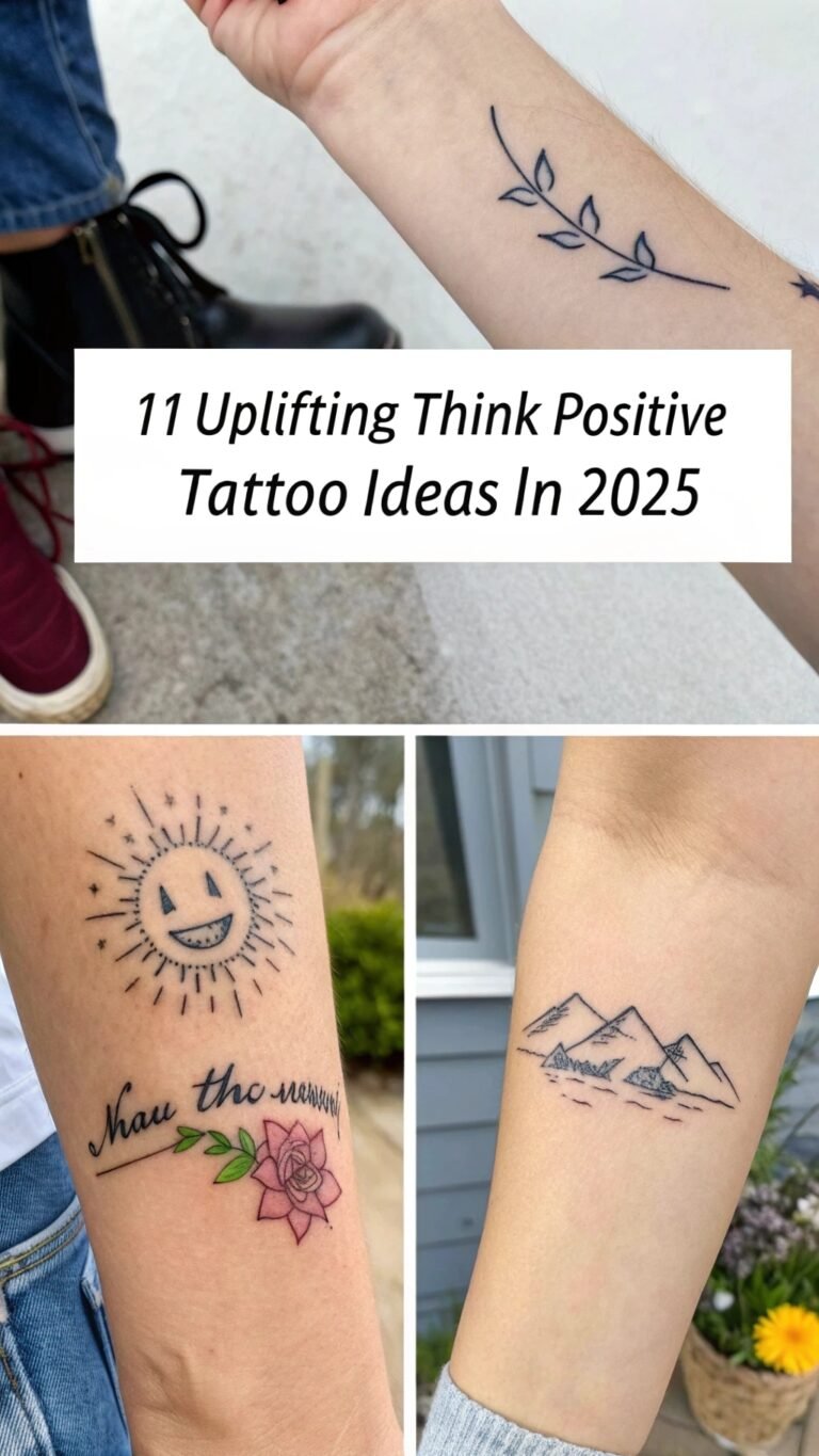 11 Uplifting Think Positive Tattoo Ideas for a Motivational Boost